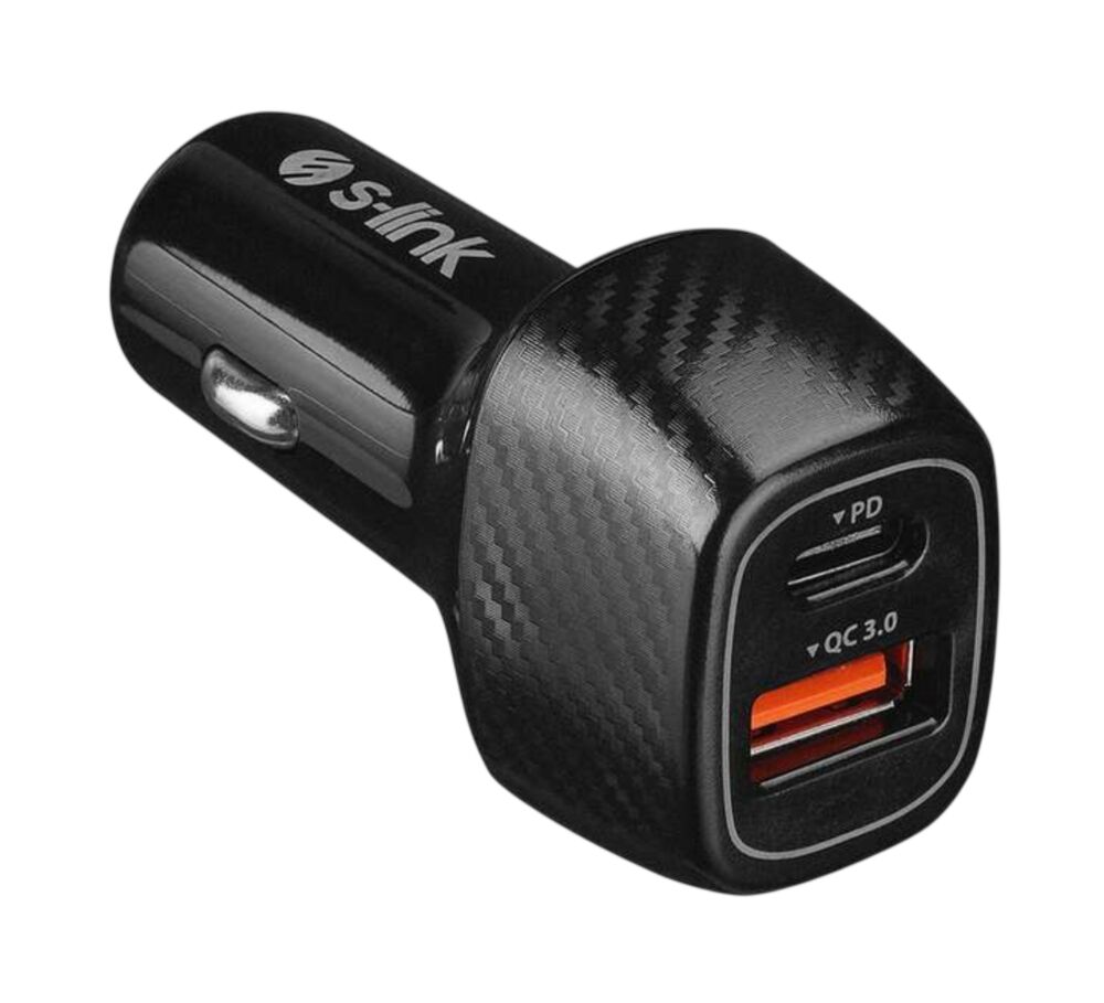 SLINK AUTO PUNJAČ ZA TELEFON SL-AC51PD - CRNI