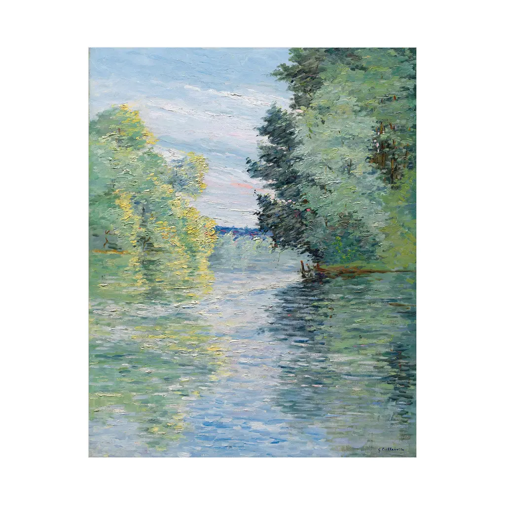 Canvas Slika na platnu Le Petit bras de la Seine ŕ Argenteuil, Gustave Caillebotte, 60x75cm