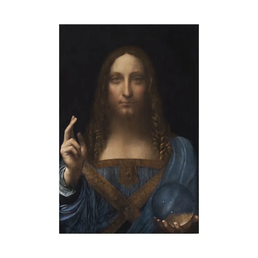 Canvas Slika na platnu Salvator Mundi, Leonardo da Vinci, 40x60cm