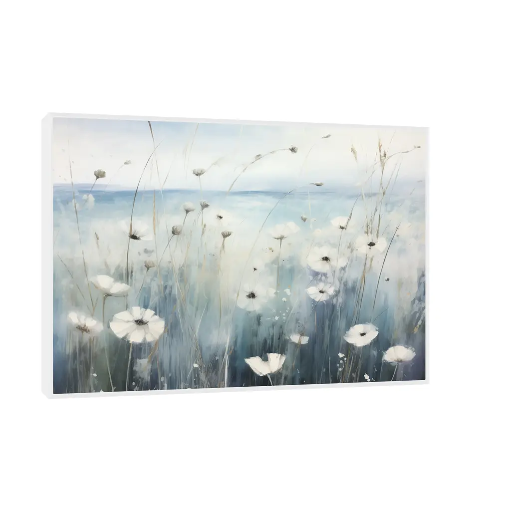 Canvas Slika na platnu Pored mora, 150x100cm, Sa ramom, Beli
