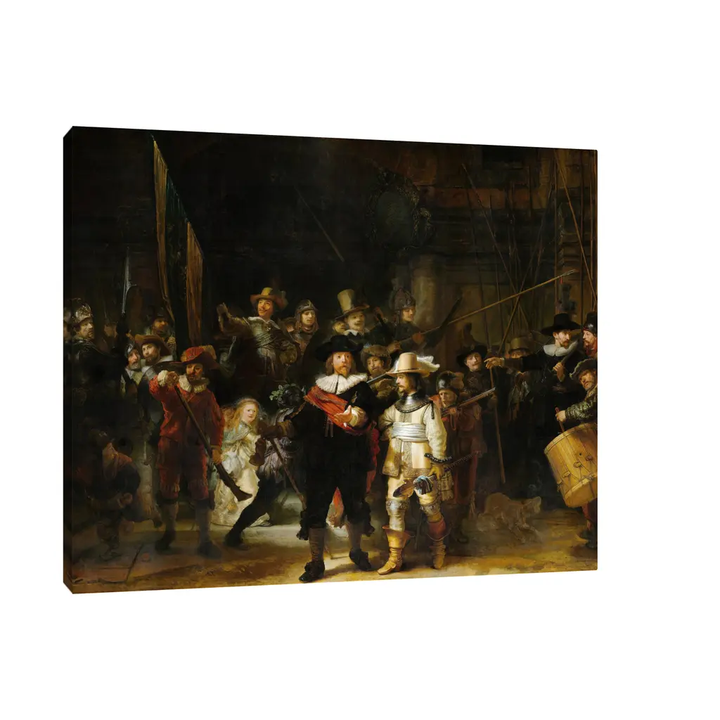 Canvas Slika na platnu Night Watch, Rembrandt van Rijn, Bez rama, 50x40cm