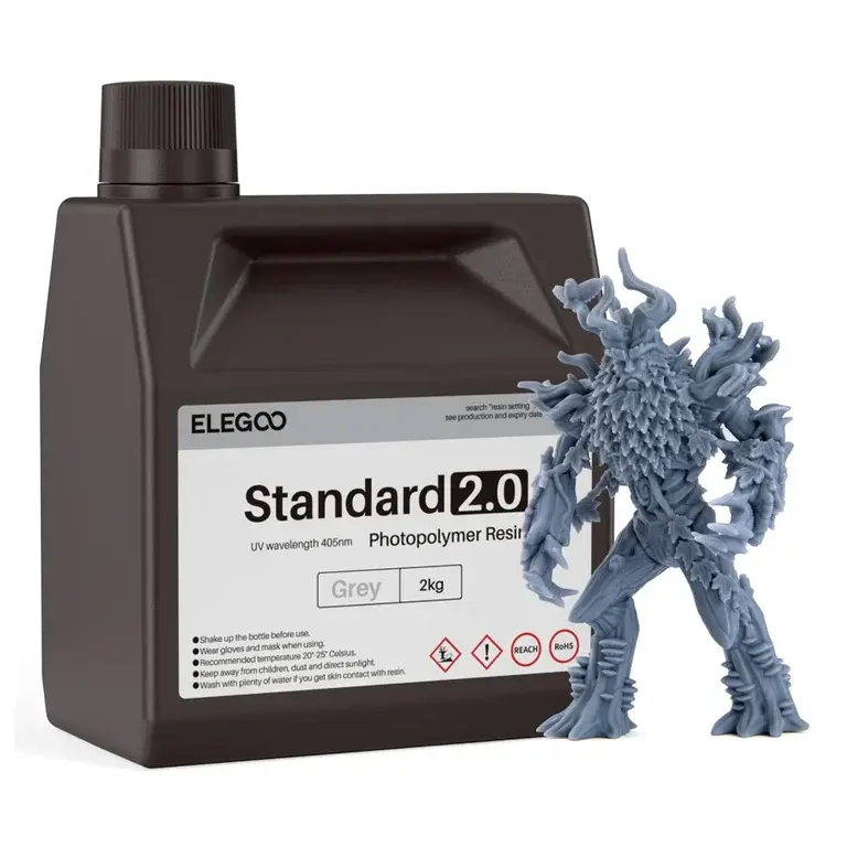 Elegoo Standard 2.0 smola za 3D štampač, 2000g, Siva