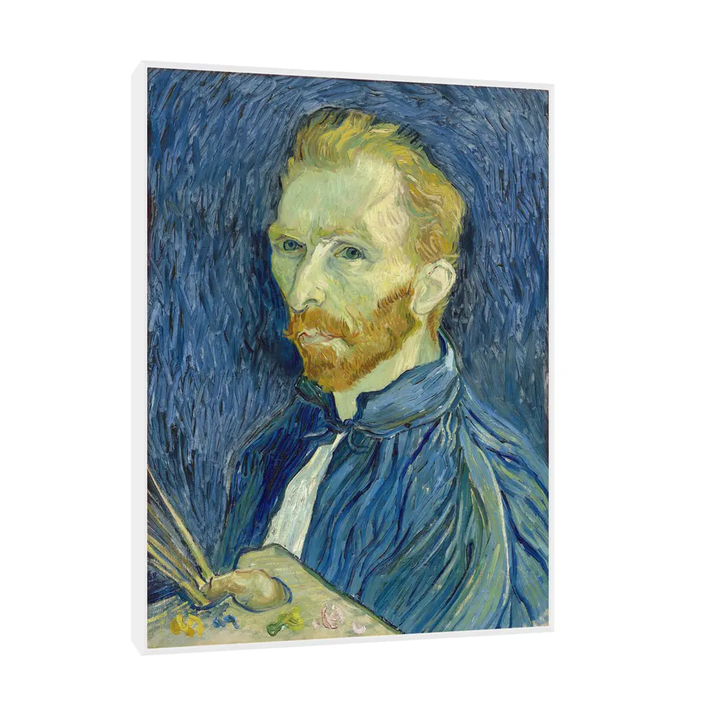 Canvas Slika na platnu Self-Portrait, Vincent van Gogh, 30x40cm, Sa ramom, Beli