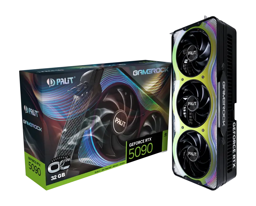 Palit graficka kartica GeForce RTX 5090 GameRock OC 32GB GDDR7, NE75090S19R5-GB2020G