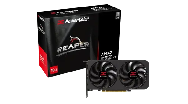 AMD Grafička kartica Power Color, RX 9060 XT, 16G-A Reaper, 16 GB GDDR6, 128-bit