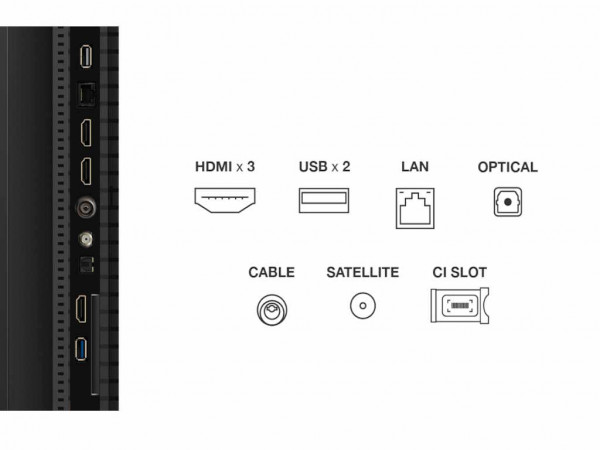 Televizor TCL 50P7KQLED50''4K60HzGoogle TVcrna