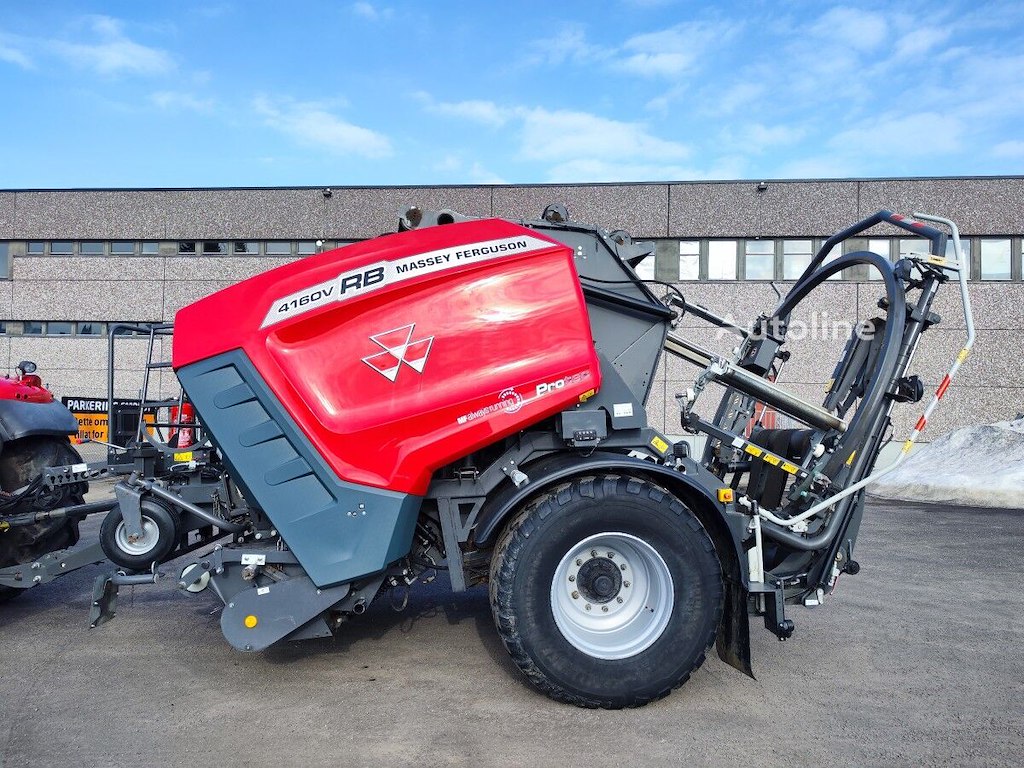 Prodaje se Massey Ferguson RB4160V Protec - Kombipresse med høy kapasitet og riktig utstyr balirku za okrugle bale na aukciji