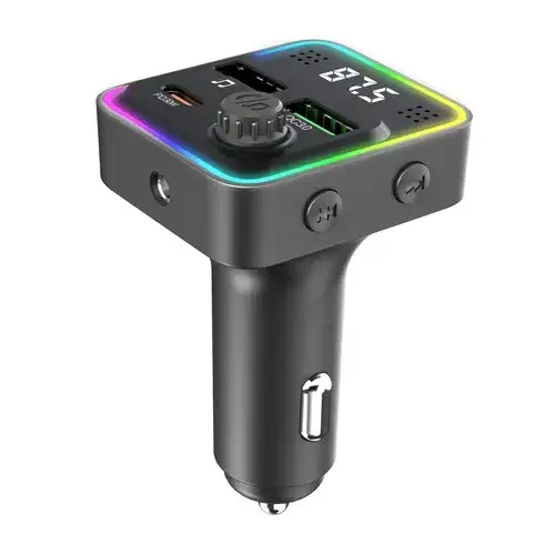 KETTZ FM Transmiter i Punjac Floyd – 2×USB QC3.0 + Type-C PD30W, LED