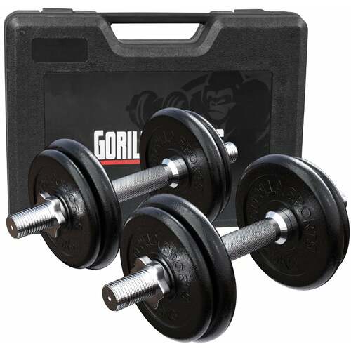 GORILLA SPORTS Kofer sa 2 podesive bucice (20 kg)