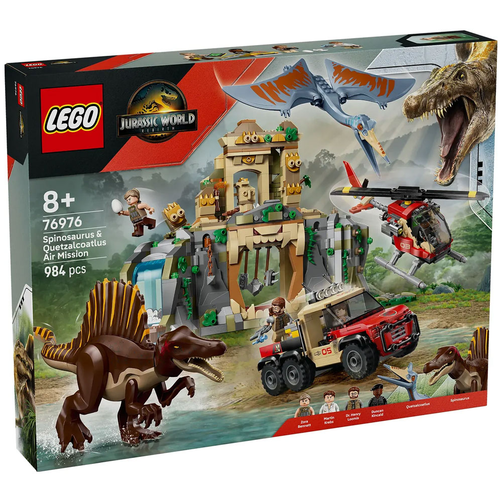 LEGO JURASSIC WORLD Vazdušna misija sa spinosaurusom i kvecalkoa