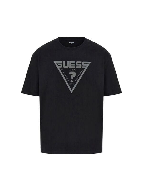 Guess- Crna muška majica AZHA CN OVER T-SHIRT