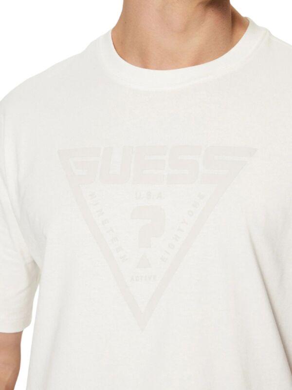 Guess- Bela muška majica AZHA CN OVER T-SHIRT