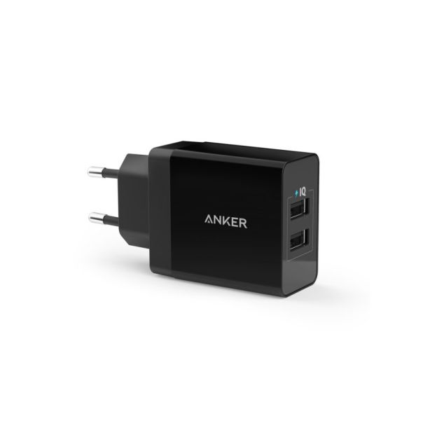 ANKER Punjač 24W 2x USB, crna