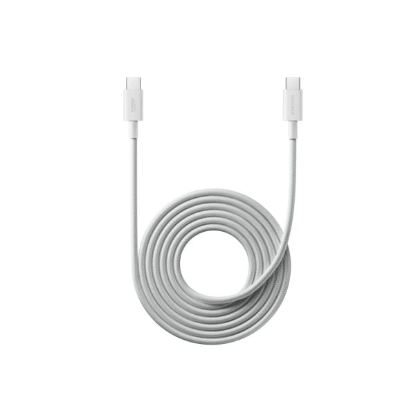 XIAOMI 6A pleteni USB-C to USB-C kabl 1m beli 120W