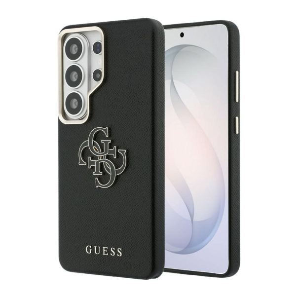 Maska za Samsung S26 Ultra/ S948B Guess Grained Big 4G Metal Logo crna