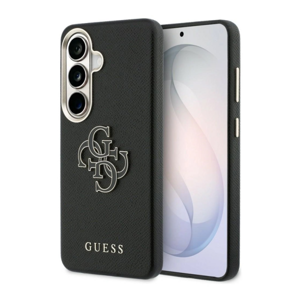 Maska za Samsung S26 Plus/ S946B Guess Grained Big 4G Metal Logo crna
