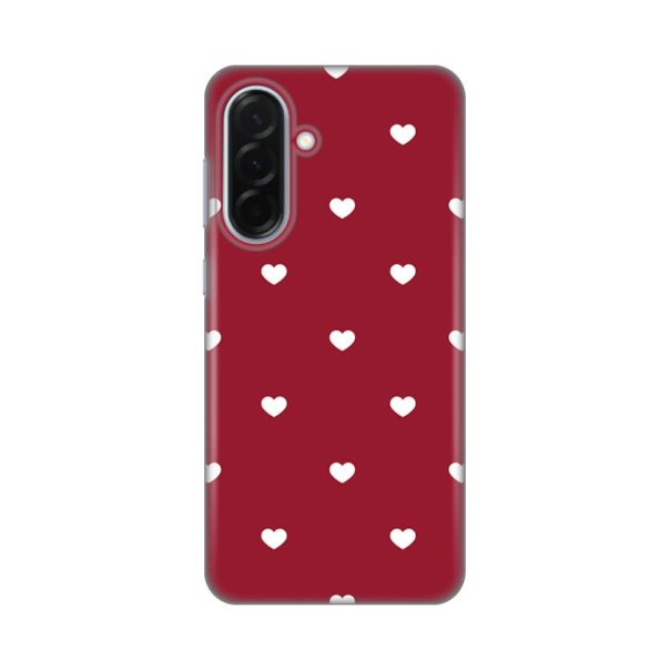 Maska za Samsung A366B Galaxy A36 5G Burgundy Hearts Silikonska Print Skin