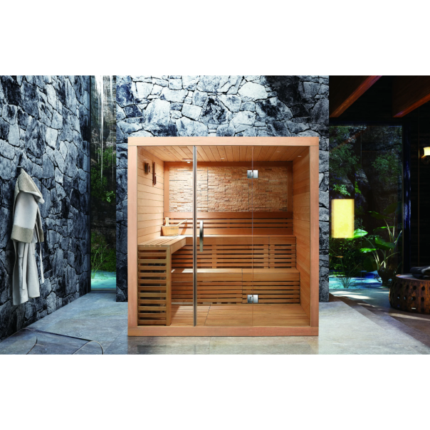 Nero Sauna soba kanadski Hemlock 1800x1500x2000mm