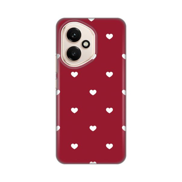 Maska za Honor 400 Burgundy Hearts Silikonska Print Skin