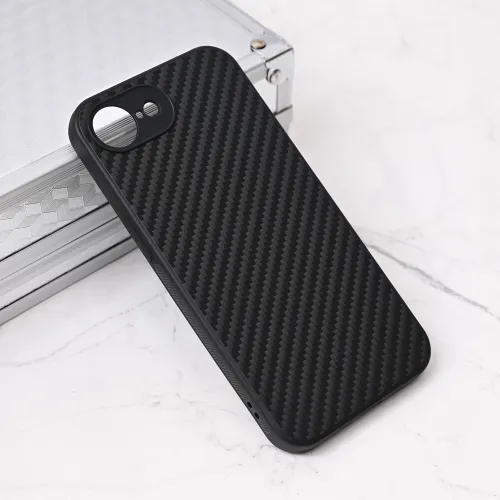Futrola - maska Carbon fiber za iPhone 16e/17e 6.1 crna