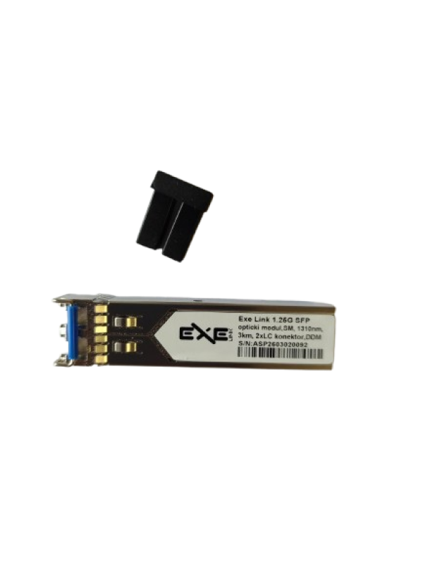 ExeLink Transceiver (optički modul) 1.25G SFP optički modul SM,1310nm, 3km,2xLC konektor DDM