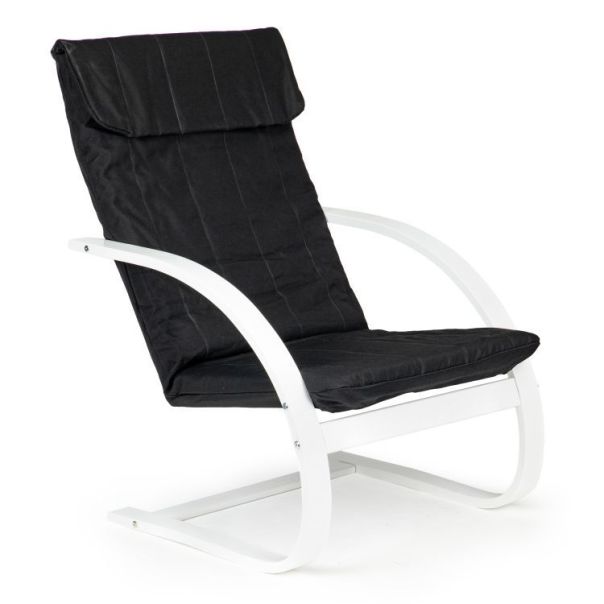 MODERNHOME Stolica za ljuljanje white/black