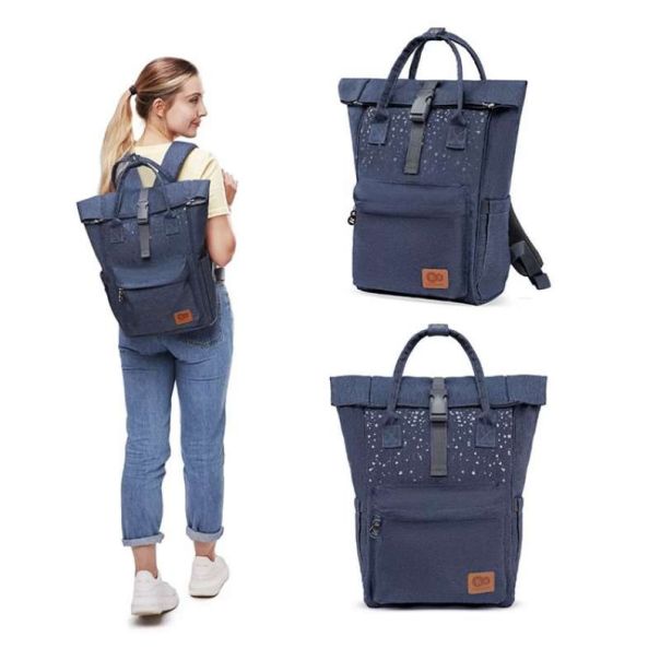KINDERKRAFT moonpack ranac za mamu confetti denim