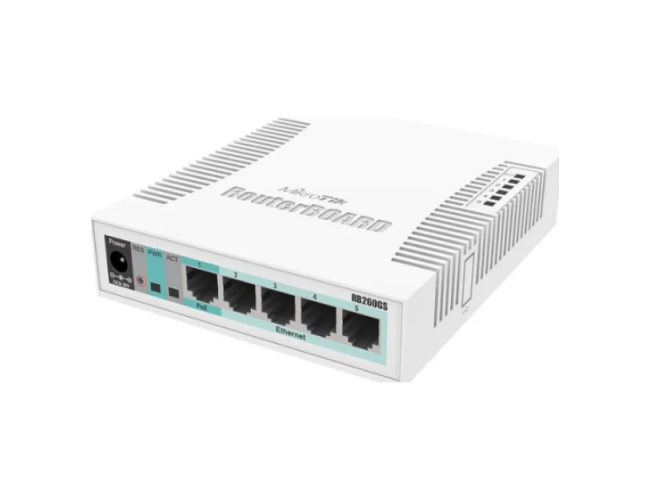 MikroTik CS106-5G-1S switch 5-portni