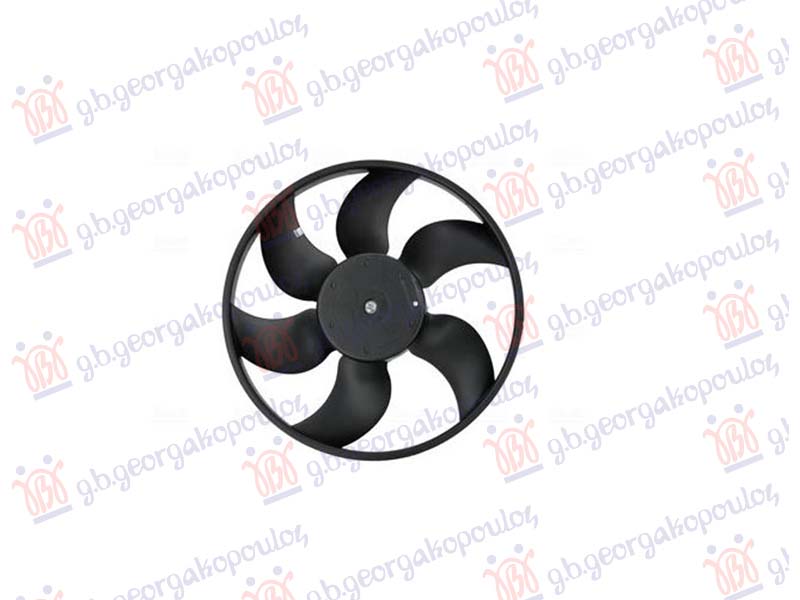 VENTILATOR (MOTOR+ELISA) 2.0 BENZIN (383MM) (NISSENS) RENAULT MEGANE SCENIC 1999-2003 (JA0/JA1) (OEM: 2148600QAA, 2148700Q0F)