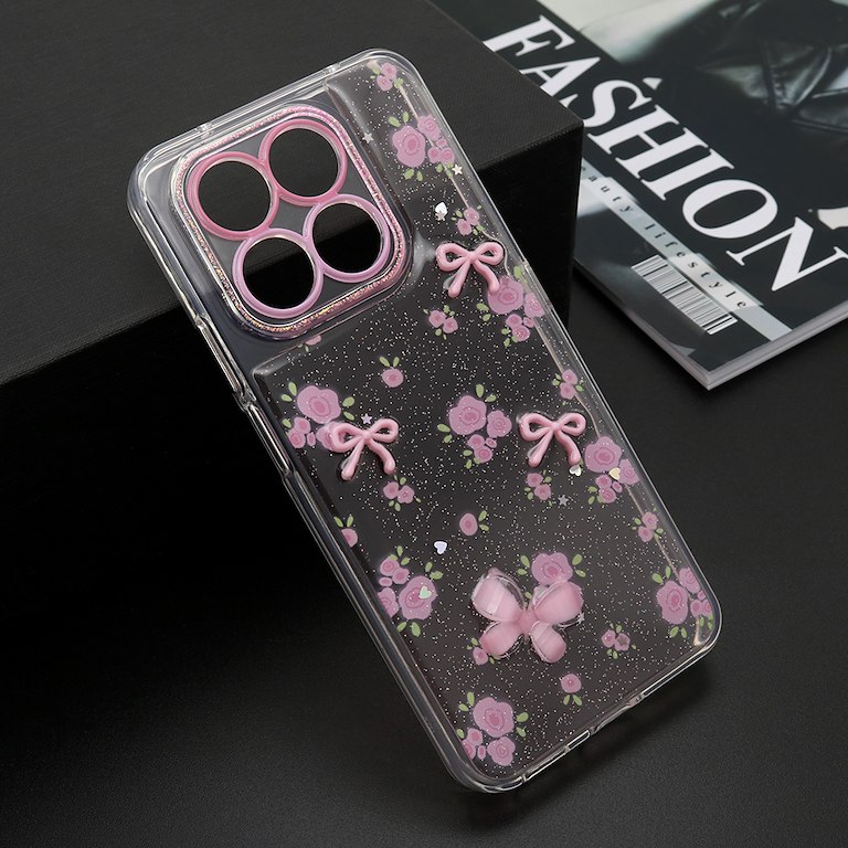 Zastitna maska (futrola) WHISPER - Huawei Honor X7d/Honor Smart 400 4G roze (MS)