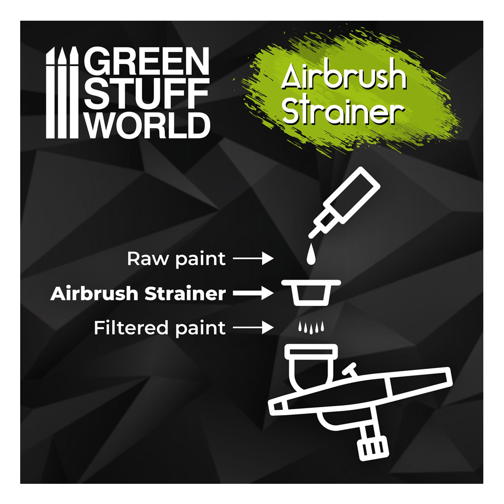 Airbrush strainers - 2 pieces set