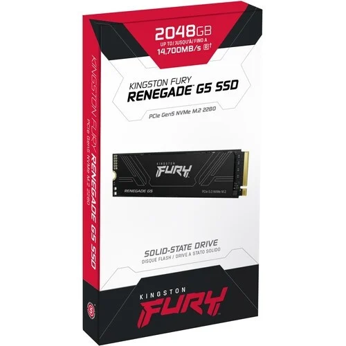 SSD 2TB Kingston FURY Renegade G5 SFYR2S/2T0, 14700MBs/14000MBs, M.2 NVMe PCIe 5.0