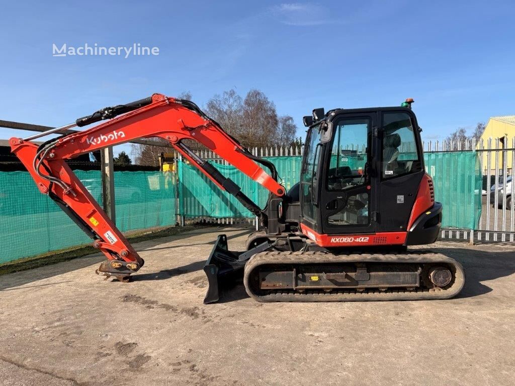 Kubota KX080-4a2 mini bager