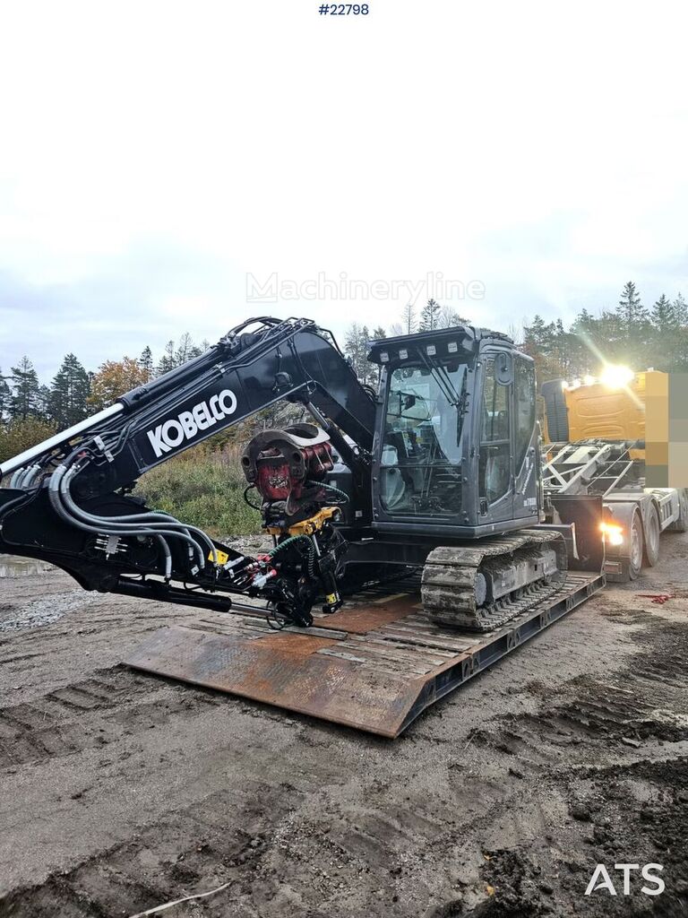Kobelco Maskinflak med mange festepunkter bager guseničar