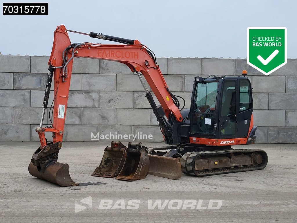 Kubota KX080-4 A/C - 3 Buckets mini bager