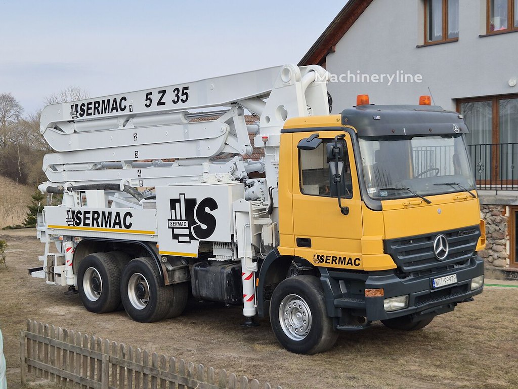 Sermac 5 Z 35 na šasiji Mercedes-Benz Actros 3335 pumpa za beton