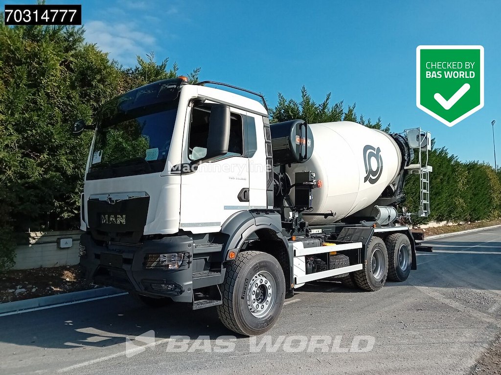 Novi MAN TGS 33.360 6X4 NEW CIFA 8m3 mixer Steelsuspension Big-Axle Autom kamion s mešalicom za beton