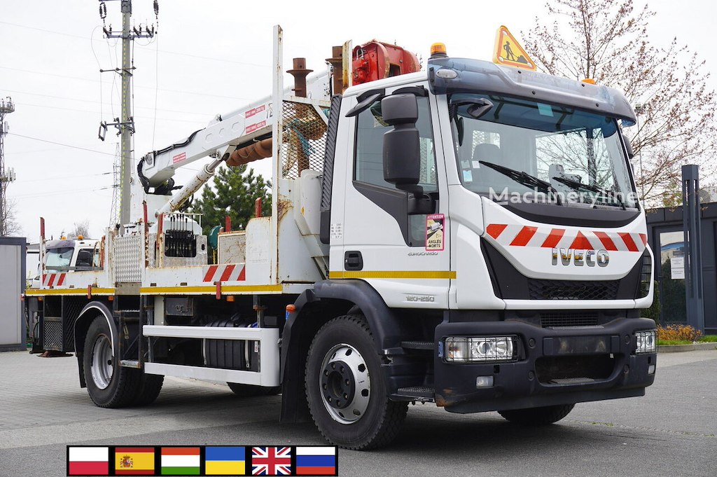 IVECO Eurocargo 120-250 4×2 / 90 tho. km / Telecom 20 drilling rig bušaća dizalica