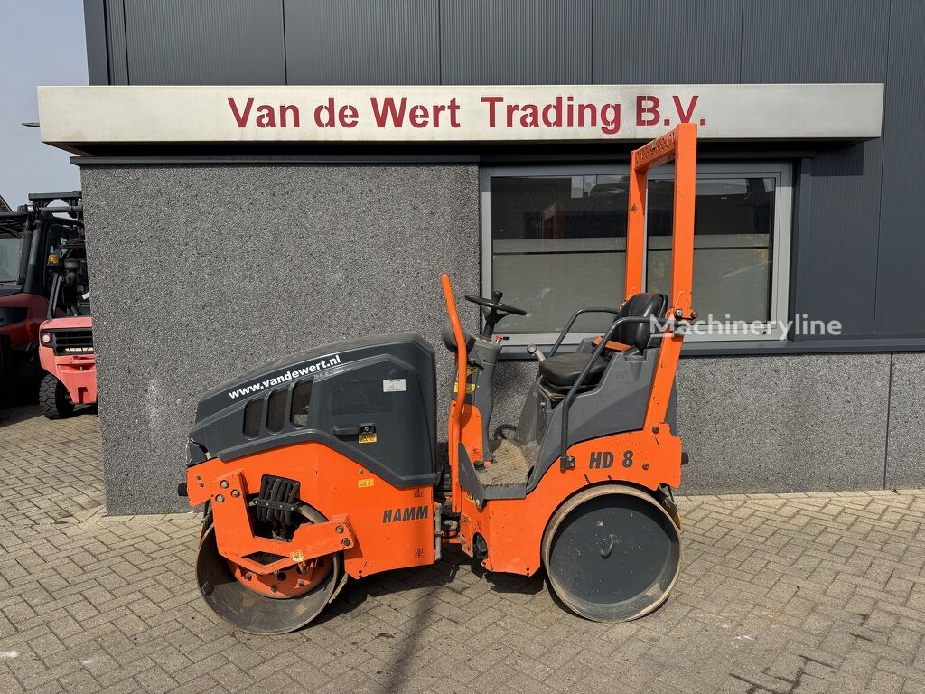 Hamm HD 8 VV Trilwals / Road Roller / Tandemwalze 2015 Kubota Diesel kombinovani valjak