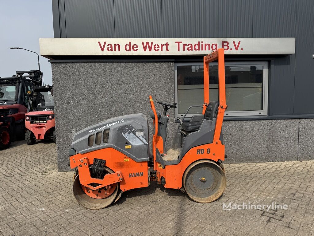 Hamm HD 8 VV Trilwals / Road Roller / Tandemwalze 2015 Kubota Diesel kombinovani valjak