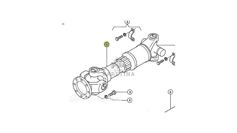 Claas TARGO K70 Wałek Przegubowy 0003162930 00 0316 293 0 kardansko vratilo za Claas TARGO K70 teleskopskog utovarivača