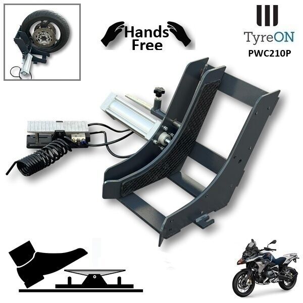 TyreON PWC210P pneumatic motorcycle wheel clamp - hands-free - the whee ostala oprema za autoservis