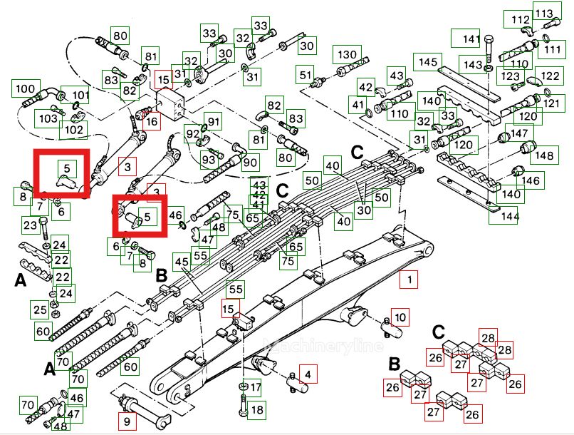 PIN 9228296 glavni koćioni cilindar za Liebherr A900 A922 bagera