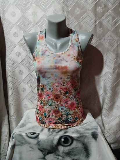 Mrezasta floral sarena majica S/M