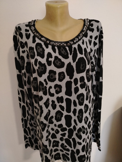 Tunika leopard dezen uni-XL