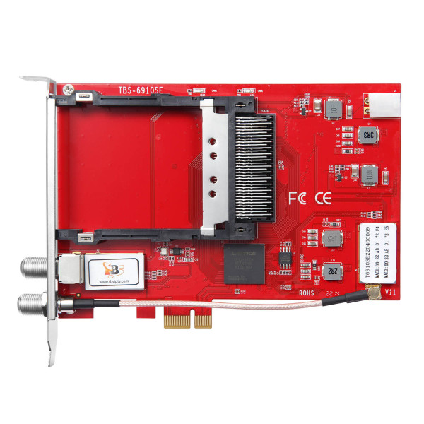 TBS6910SE DVB-S2X DUAL TUNER DUAL CI PCIE CARD