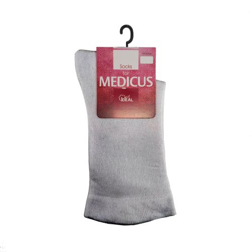 MEDICUS ČARAPE BEZ GUME, SIVA, VEL: 37-40