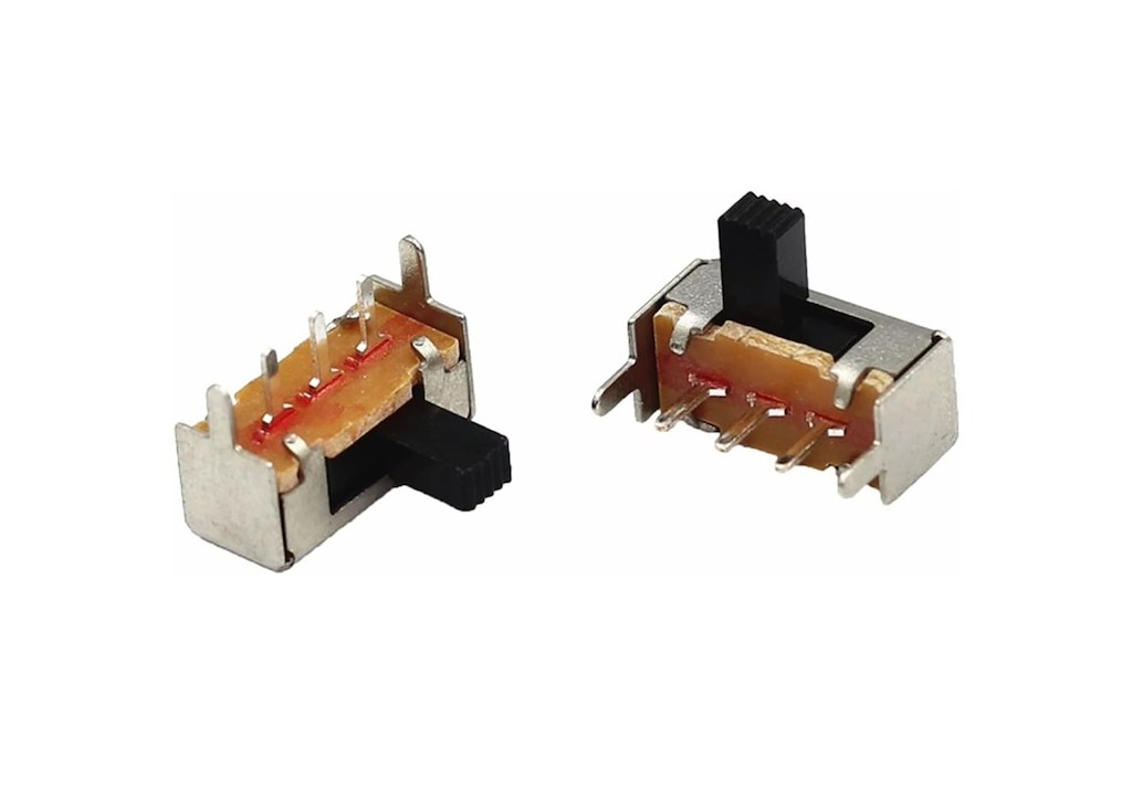 Mini Klizni Prekidač SK12F14 – Horizontalni 3-pin (SPDT) 2 Pozicije