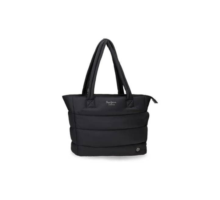 PEPE JEANS ŽENSKA TOTE TORBA NA RAME AURA 36 CM × 30 CM × 12 CM - CRNA 72.175.41