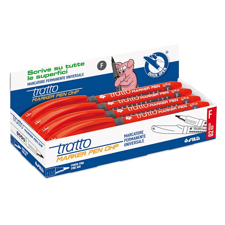 FLOMASTER 0.7mm CRVENI F TRATTO OHP FINE 0806802